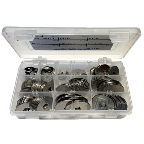 316 Stainless Steel Fender Washer Assortment Kit